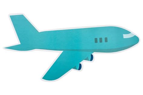 귀여운 만화 비행기 비행기 격리 벡터 디자인 일러스트 레이 션 프리미엄 벡터