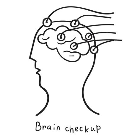 Premium Vector Medical Concept Brain Checkup Outline Icon