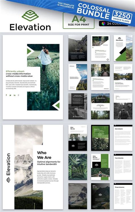 A4 Elevation Powerpoint Template Powerpoint Templates Templates Powerpoint