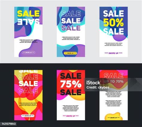 동적 추상적 인 모양 판매 배너를위한 현대 유체 모바일 세트 배너 템플릿 디자인 슈퍼 판매 특별 제안 벡터 일러스트 레이 션 0