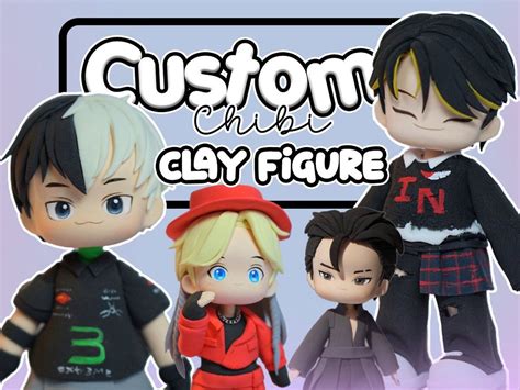 Custom Chibi Clay Figure Etsy