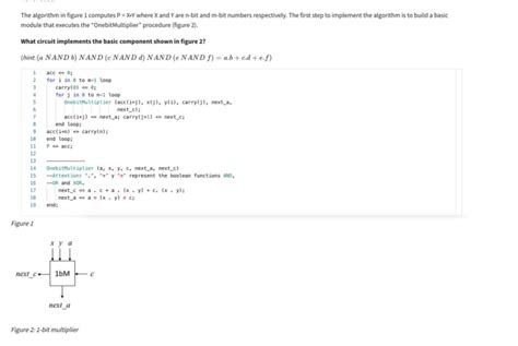 Solved The Algorithm In Figure 1 Computes P XY Where X And Chegg