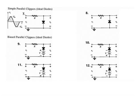 Solved For Each Circuit Draw The Output Waveform By Showing Chegg