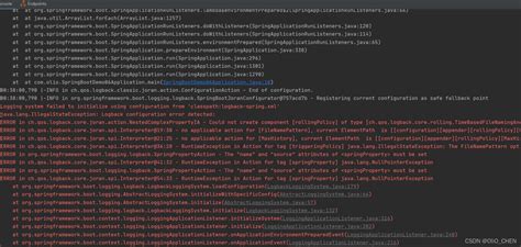 logback configuration error detected 怎么解决？ 亲测有效 csdn博客