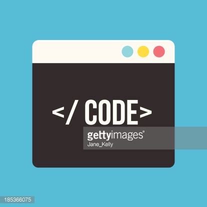 Vector Code Editor Icon Royalty Free Vector Stock FreeImages