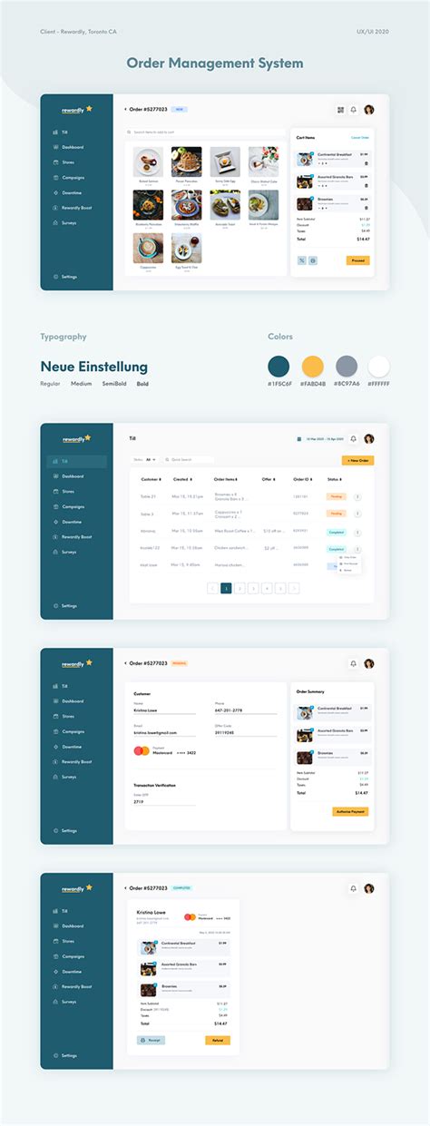 Order Management Till Dashboard Merchant App UX UI Behance