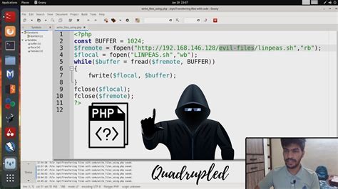 Writing Files Using Php In Linux Youtube