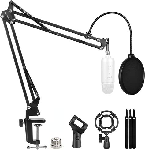 Microphone Stand For Blue Yeti Boom Arm Scissor Mic Stand With