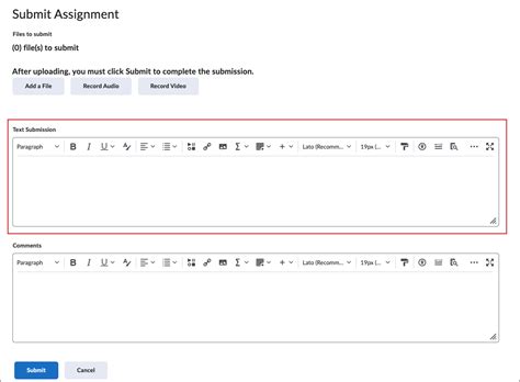 Submit And Manage Assignments Brightspace