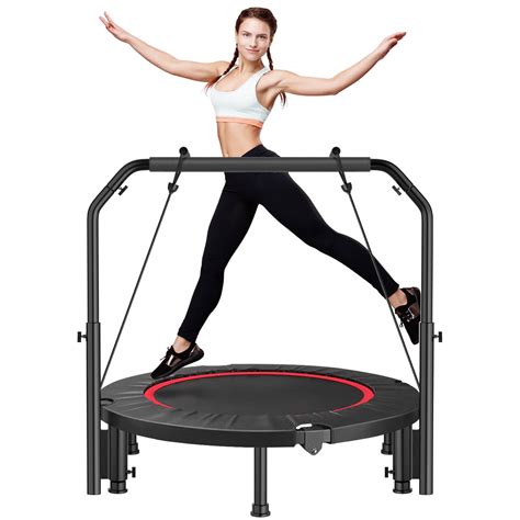 Faizhi 48 Foldable Fitness Mini Trampoline Rebounder Exercise
