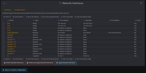 Webmin Confused About Network Connections On Boot Currently Active And Actual