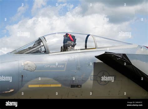 Florennes Belgium Jul 6 2008 Us Air Force F 15c Eagle Cockpit