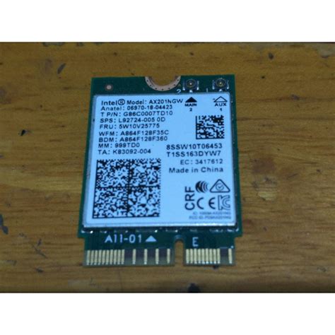 Jual Intel Wifi 6 Card Ax201 Ax201ngw Bluetooth 5 2 Shopee Indonesia