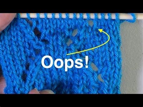Fixing Yarn Over Mistakes Technique Tuesday YouTube Technique Tuesday Lace Knitting