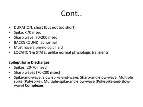Recognition Of Abnormal Eeg Pptx Brain And Nervous System