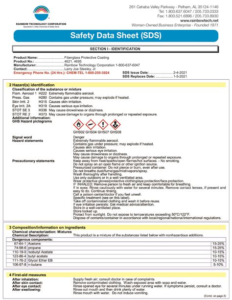 United Coatings 17030 Sds Safety Data Sheet Graphene Ceramic Coating