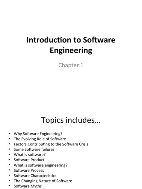 chapter 1 introduction to software engineering pdf software