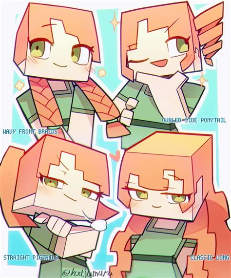 𝐀𝐑𝐓𝐈𝐒𝐓 りぶ Katjamura On X Twitter Minecraft Minecraftfanart Alex