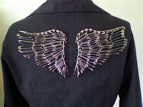 Safety Pin Wings Safety Pin Diy Fashion Safety Pin Art