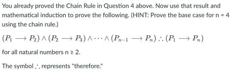 Solved You Already Proved The Chain Rule In Question Chegg