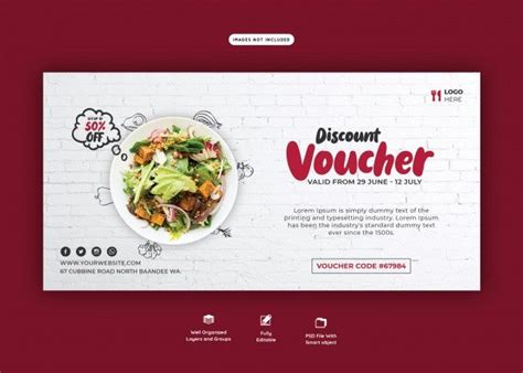 Food Menu And Restaurant T Voucher Template