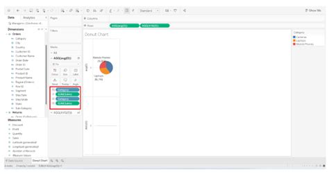 Tableau Donut Chart I2tutorials
