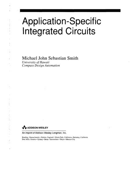 Application Specific Integrated Circuits Pdfdrive Pdf