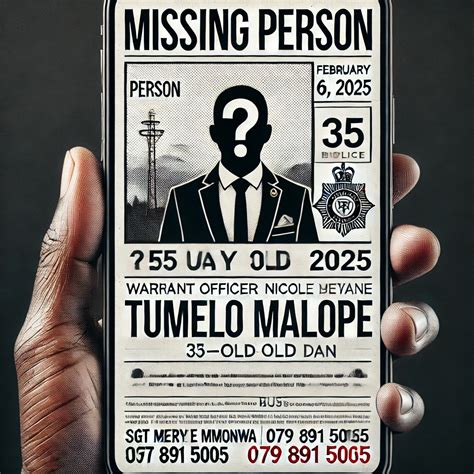 Bushbuckridge Saps Seeks Assistance In Finding Missing Man