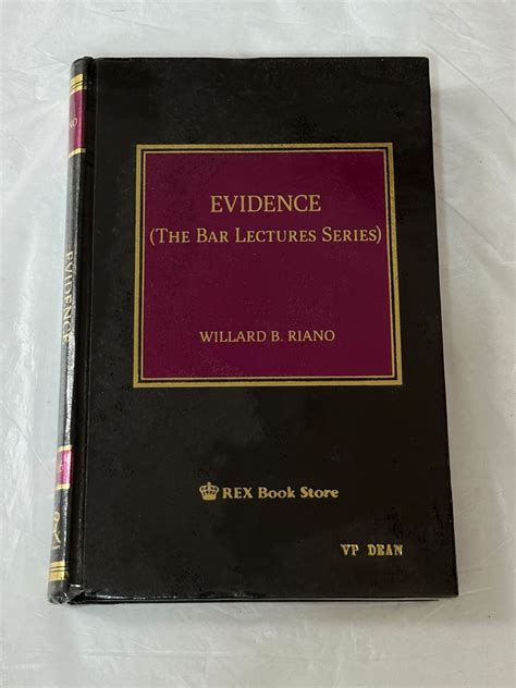 Evidence By Willard Riano 2016 Edition On Carousell