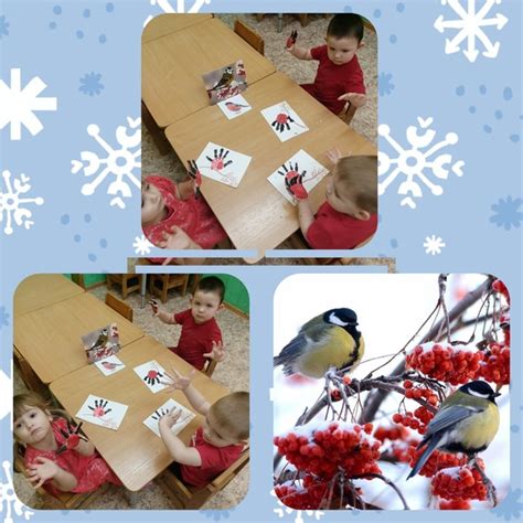 В младшей группе «Солнышко прошло занятие по рисованию на тему «Птицы зимой Дети узнали как