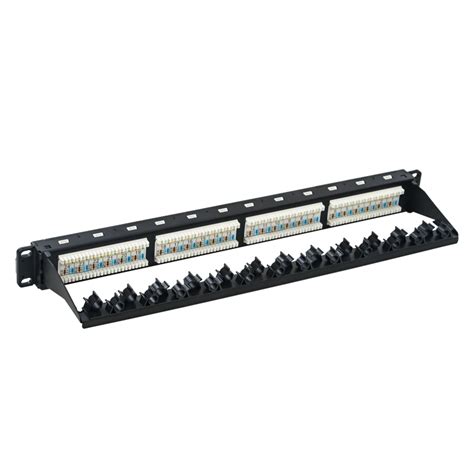 Supply Loaded 19 Inch Patch Panel With Rear Cable Management Panel For