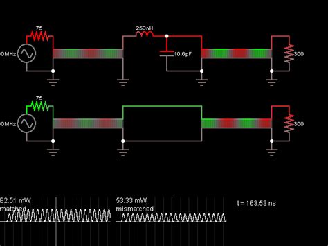 Impedance Matching L Section Online Circuit Simulator
