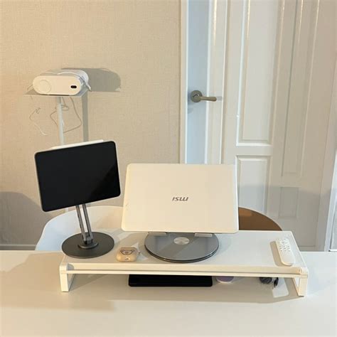 듀얼 모니터 받침대 화이트 컬러감이 예쁜 스톤힐 네이버 블로그