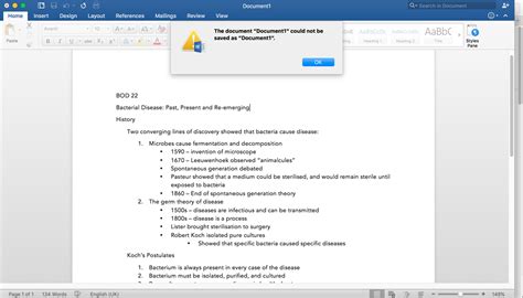 Microsoft Word The Directory Name Isnt Valid