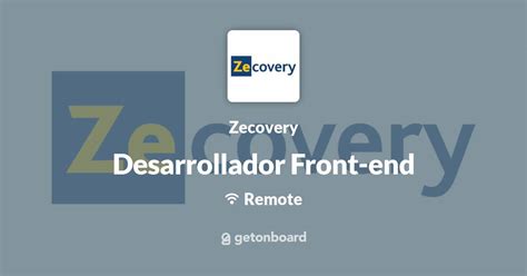 Desarrollador Front End At Zecovery Remote Work From Home Get On Board
