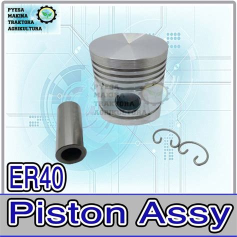 Piston Assy With Pin And Clip For Er40 Water Cooled Kubota Diesel Engine
