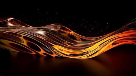 Premium Photo A Fiery Orange And Black Flame Background With A Black