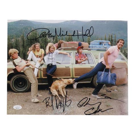National Lampoons Vacation 11x14 Photo Signed By 4 With Chevy