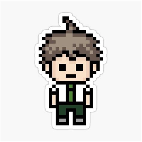 Pixel Hajime Hinata Sticker For Sale By Something Artz Redbubble