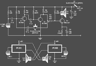 Rangkaian Intercom Sederhana Dengan 3 Transistor Ilmu Listrik Dan Elektronik Service Center