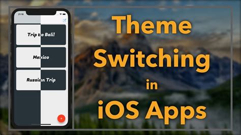 Theme Switching Ios Xcode 9 Swift 4 Youtube