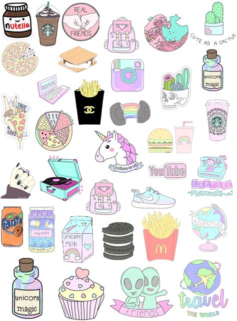 Si Te Gustan Los Stickers Tumblr Esta Imagen Es Muy Buena Para Ti