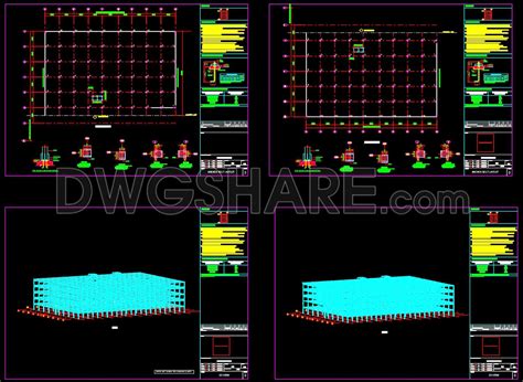 69 Free Download Of Steel Ground Floor Framing Plan Details Autocad