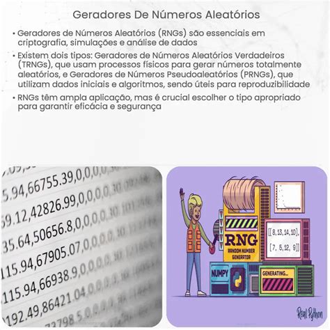 Geradores de números aleatórios Como funciona aplicação e vantagens