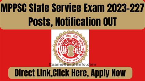 MPPSC Recruitment 2023 227 Posts Notification Out Apply Now