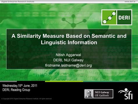 A Similarity Measure Based On Semantic And Linguistic Information Ppt
