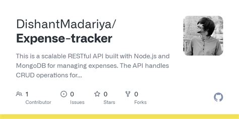 Github Dishantmadariyaexpense Tracker This Is A Scalable Restful Api Built With Nodejs And
