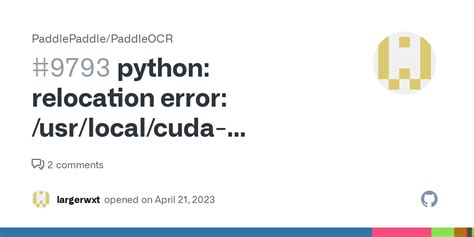 Python Relocation Error Usrlocalcuda 111lib64libcublasso