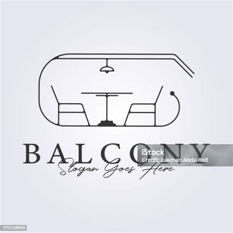 외부 발코니 카페 상징 상징 벡터 일러스트 레이 션 선형 디자인 가구에 대한 스톡 벡터 아트 및 기타 이미지 가구 거리 건물 정면 Istock