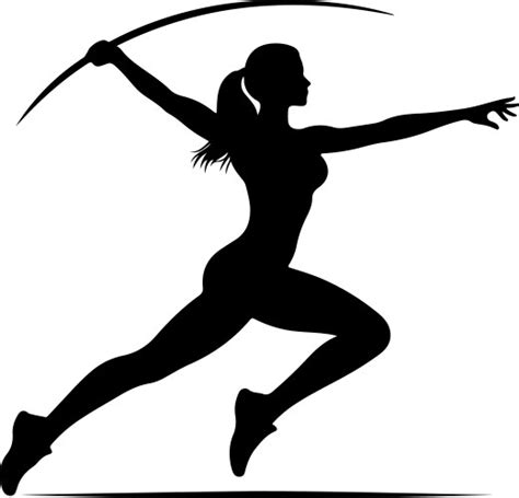 Man Throwing Javelin Vector Images Over 300